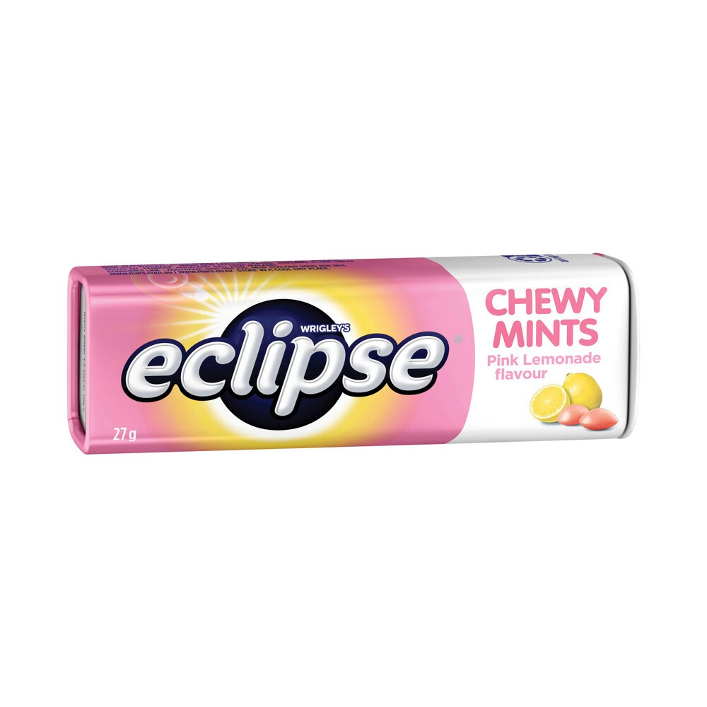 Jual Eclipse Wrigley Pink Lemonade Chewy Mints Tin | 27g Australia ...
