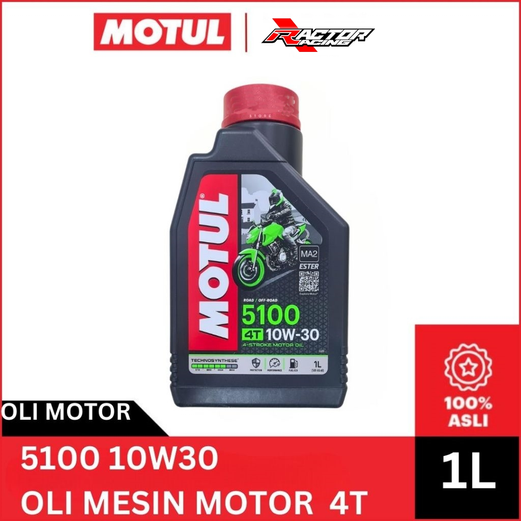 Jual OLI MESIN 4T MOTUL 5100 ESTER 10W30 1L ORIGINAL | Shopee Indonesia