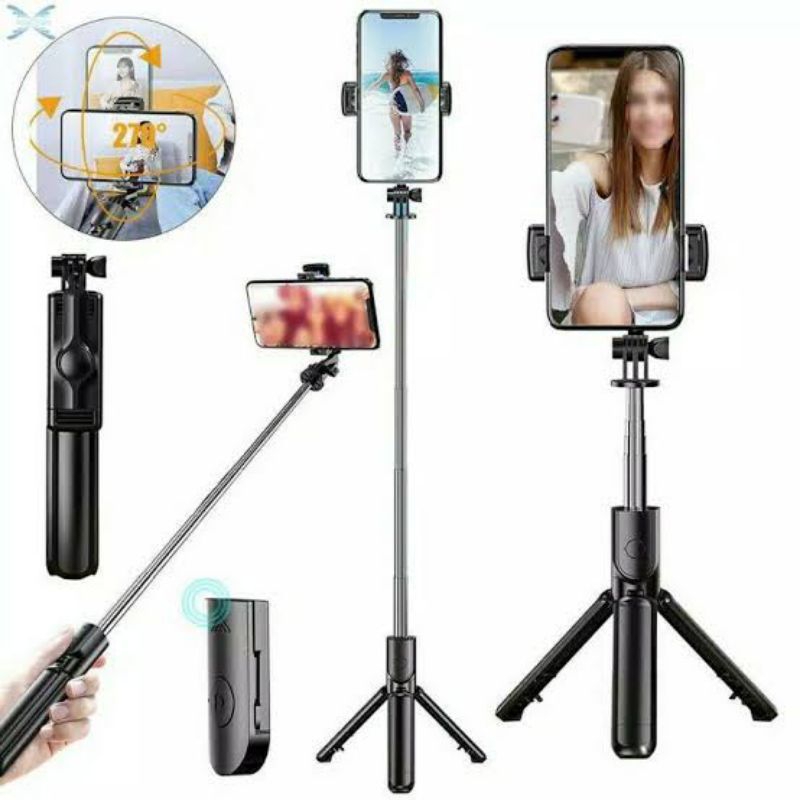 Jual Tripod Tongsis Bluetooth R1 3in1 Tripod Tongsis Remote Shutter ...