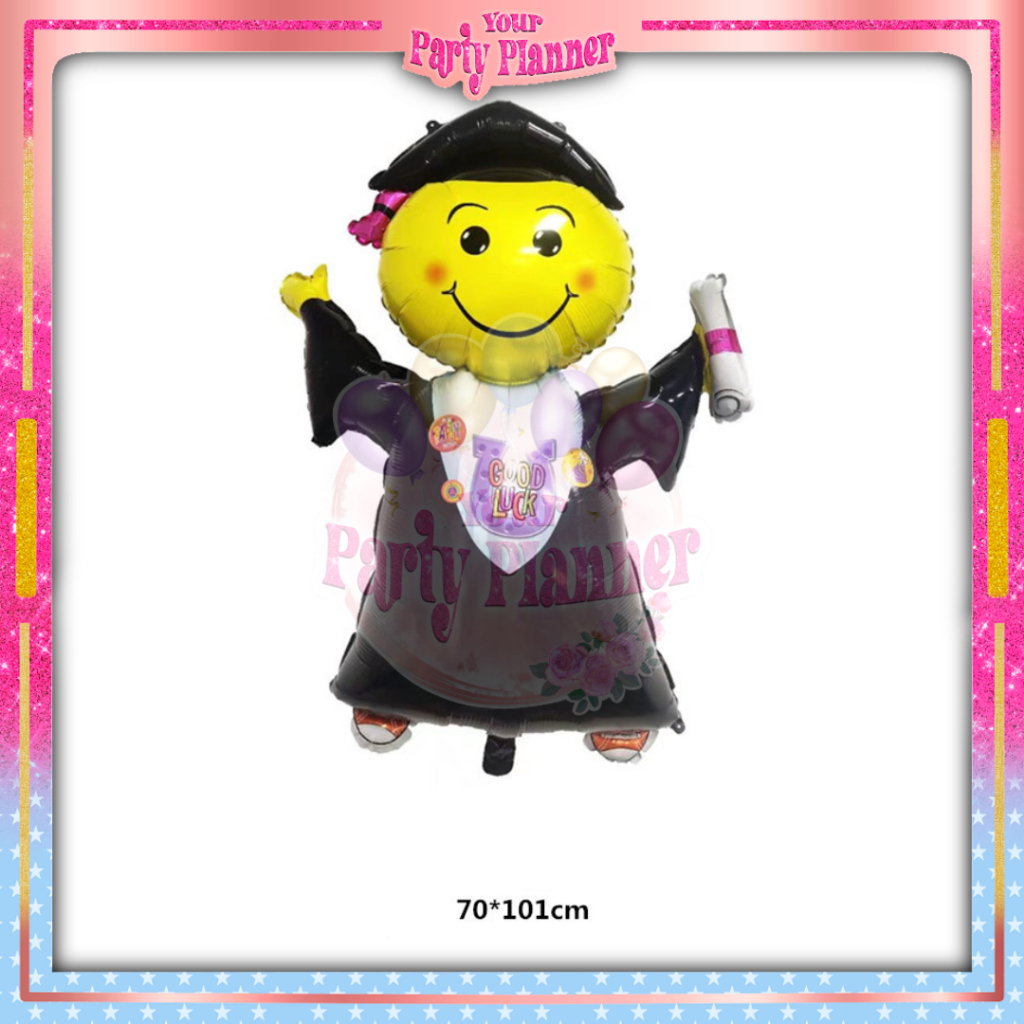 Jual Balon Foil Tema Graduation Congratulations Kelulusan Wisuda Toga ...