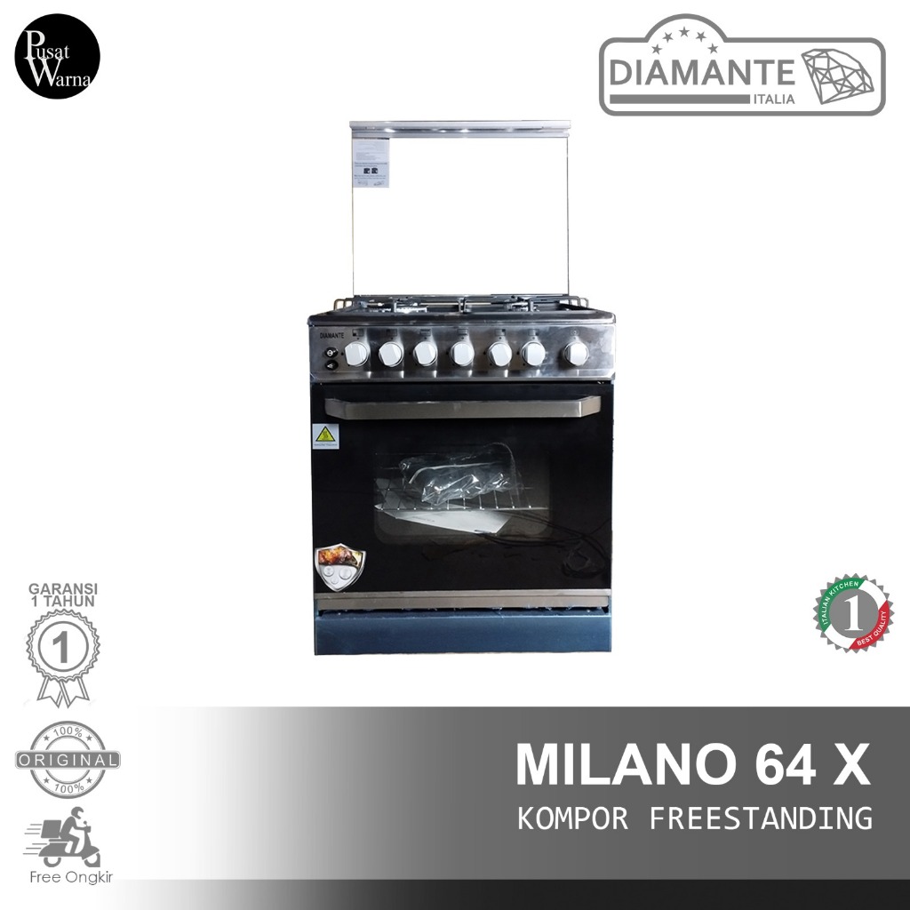 Jual DIAMANTE - Milano 64 Freestanding Cooker/Kompor Freestanding | Shopee Indonesia
