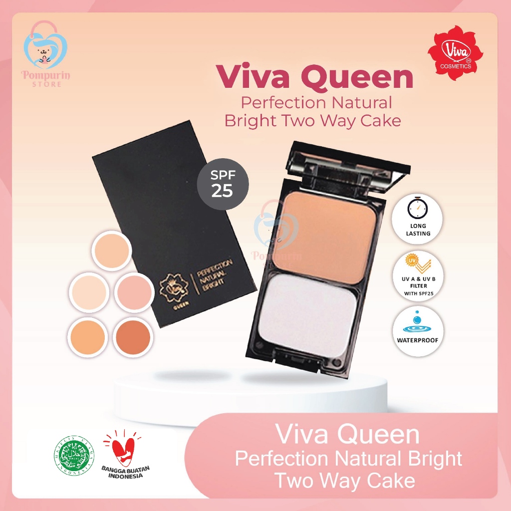 Jual Viva Queen Perfection Natural Bright Two Way Cake SPF25 11gr ...