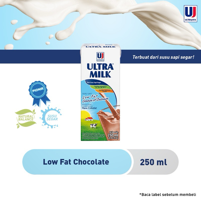 Jual Ultra Milk Low Fat Chocolate 250ml | Shopee Indonesia