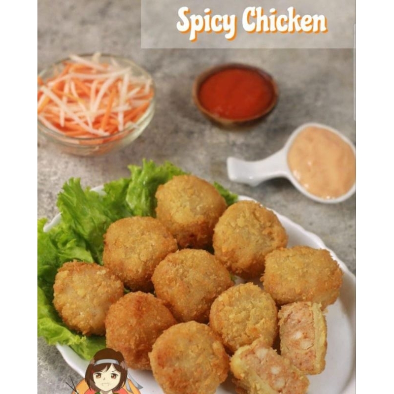 Jual Bento Spicy Chicken Naget Nagget Nuget Nugget Ayam Pedas Sedang ...