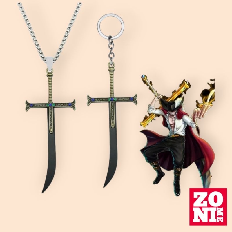 Jual ZONIME Keychain Yoru Mihawk Anime One Piece Gantungan Kunci ...