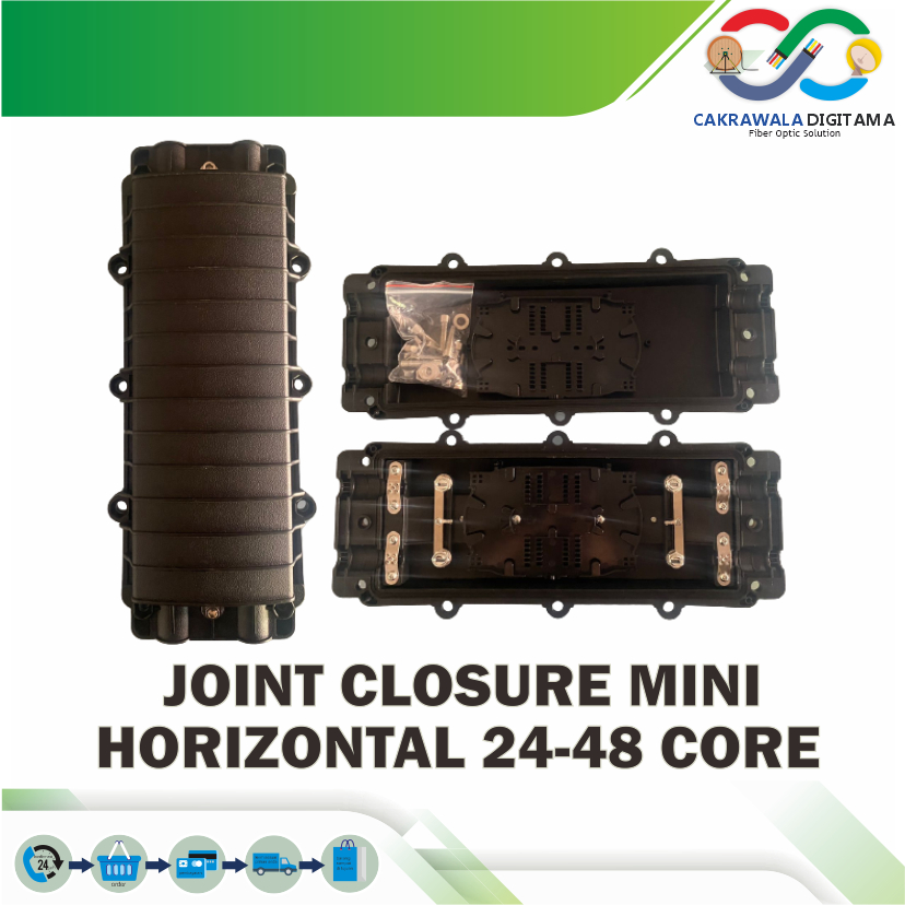 Jual Joint Closure 24 - 48 Core Horizontal Karet Putih Premium | Shopee ...