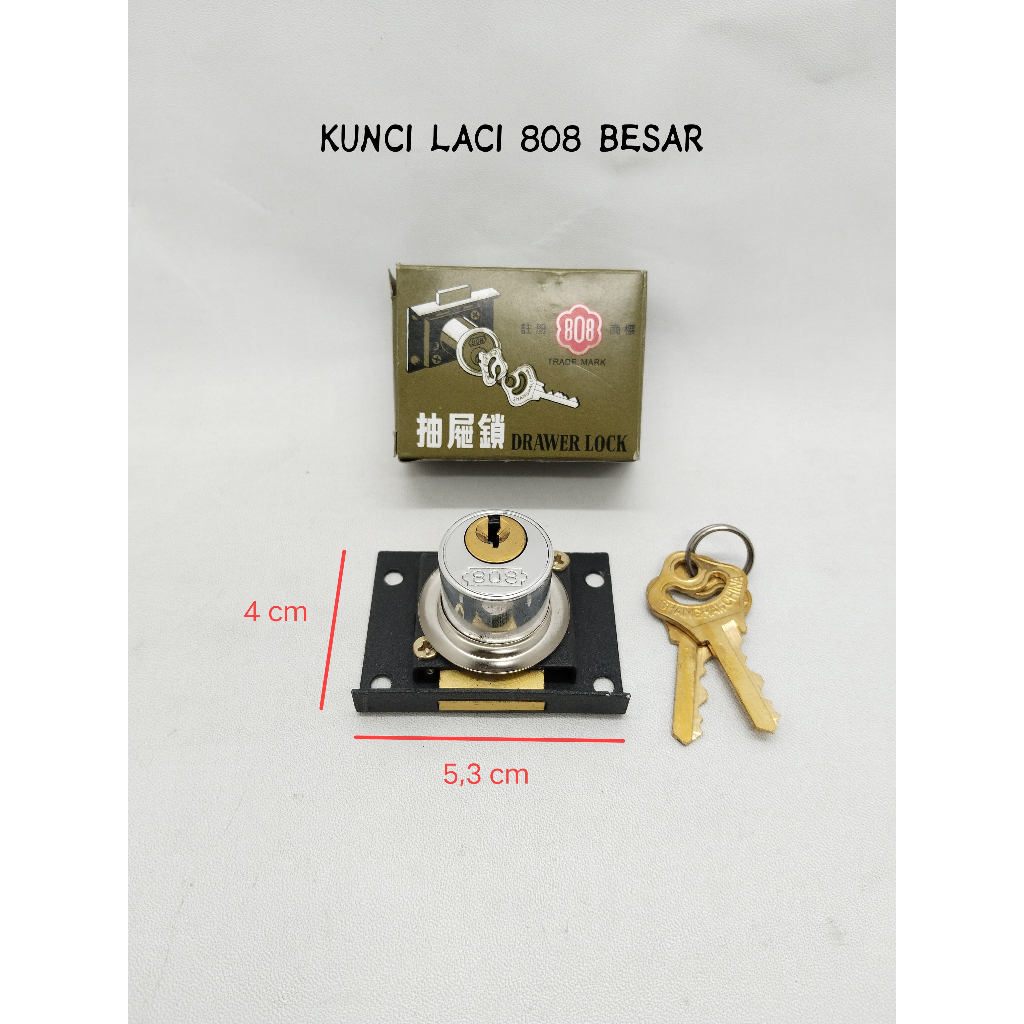 Jual Kunci Laci lemari 808 drawer Lock Besar 100% Ori | Shopee Indonesia