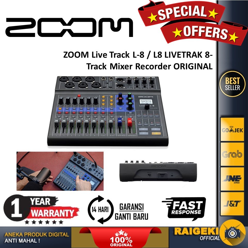 Jual ZOOM Live Track L-8 / L8 LIVETRAK 8-Track Mixer Recorder ORIGINAL ...