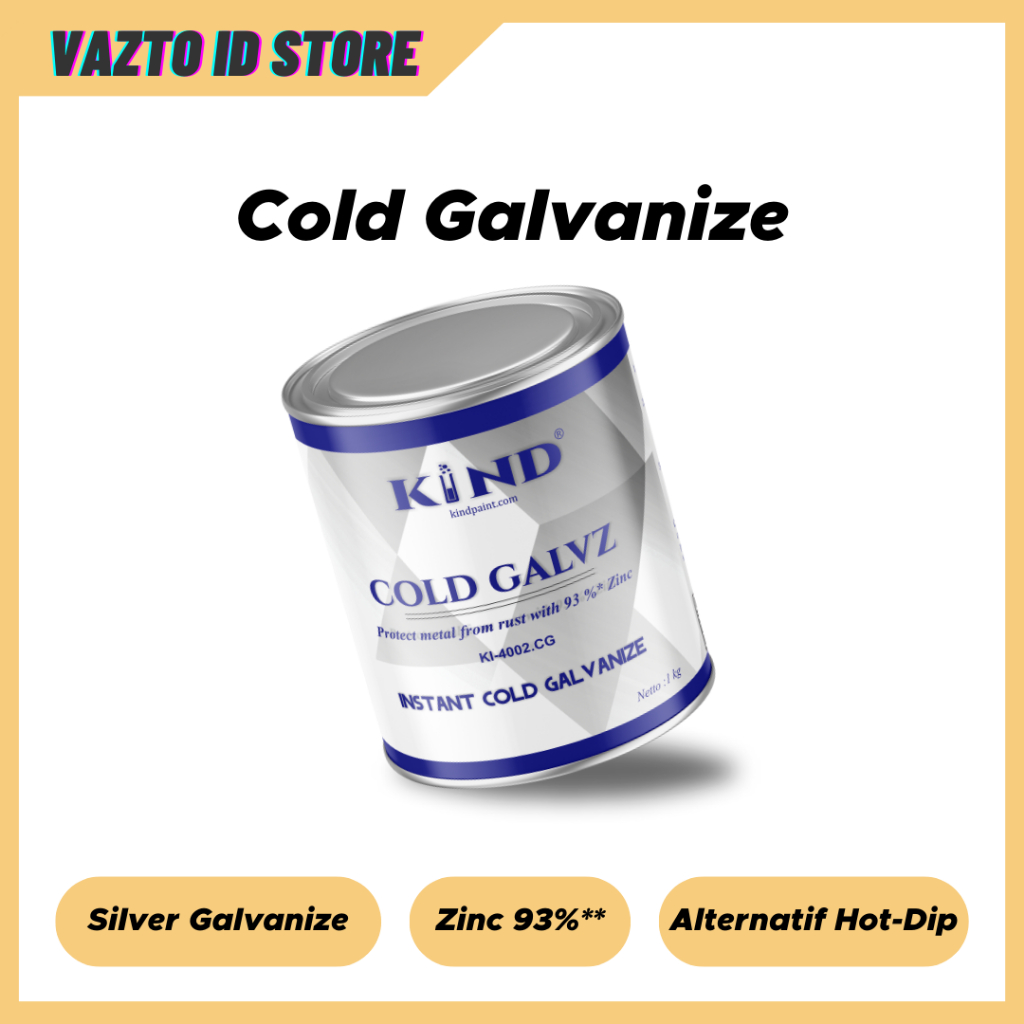 Jual Cat Galvaniz - KIND Cold Galvz Silver 1kg | Shopee Indonesia