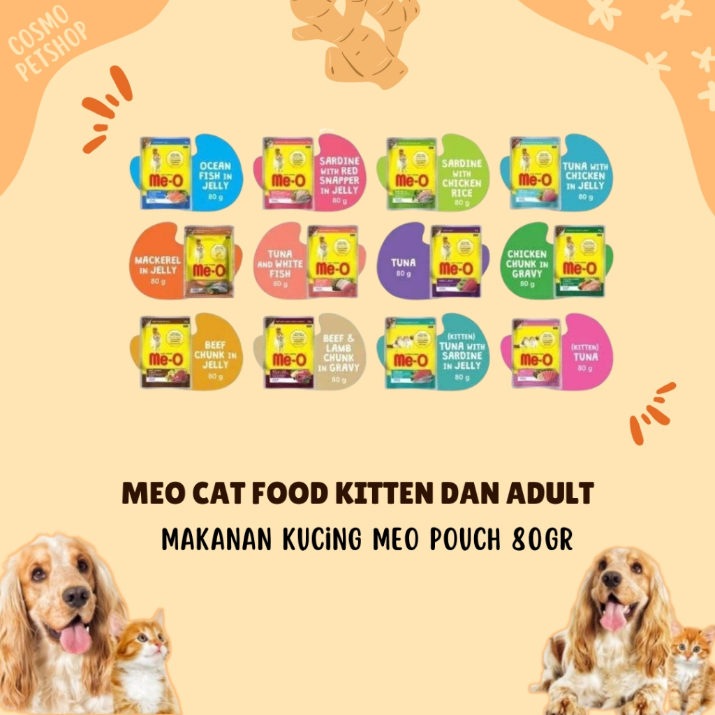 Jual Makanan Kucing Me-O Pouch Wet Food Kitten Dan Adult 80gr | Meo ...