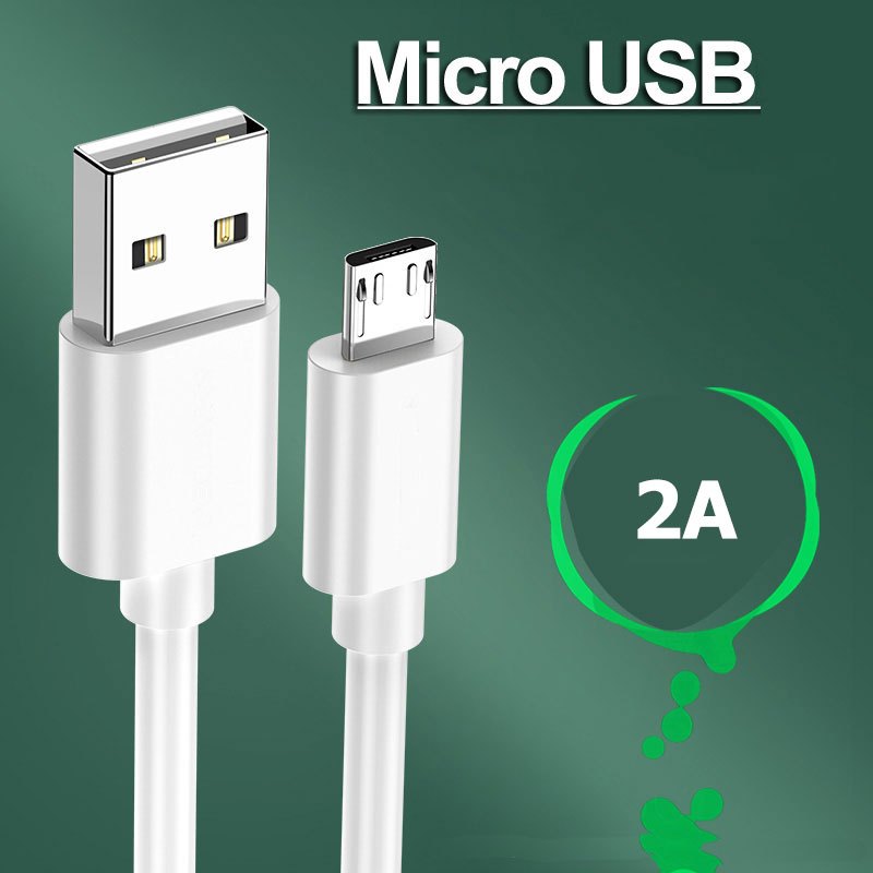 Jual 1M 2M KABEL DATA 2A MICRO USB kabel data untuk android | Shopee ...