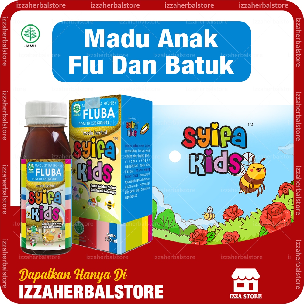 Jual OBAT BATUK ANAK Syifa Kids Fluba Madu Anak Daya Tahan Tubuh Dan ...