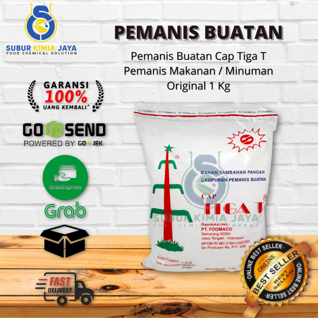 Jual Pemanis Buatan Cap Tiga Tebu / Pemanis Cap 3T / Pemanis Makanan ...