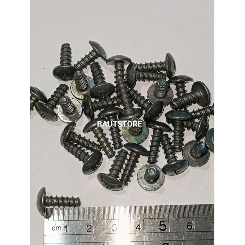 Jual Baut Bodi / Skrup Yamaha 5x16 Baut Cacing (100pcs) | Shopee Indonesia