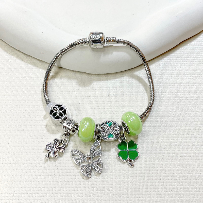 Jual Premium Gelang Pandora Charms Bracelet Serut Titanium Asli Wanita ...