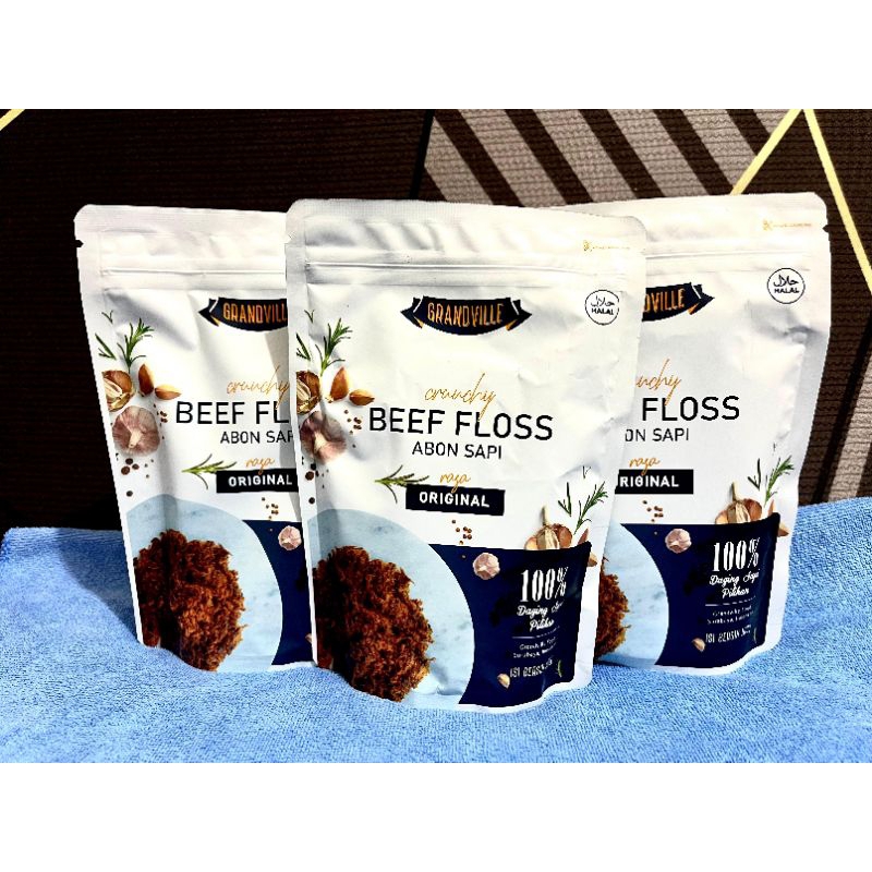 Jual Abon Grandville Crunchy Beef Floss Original | Shopee Indonesia