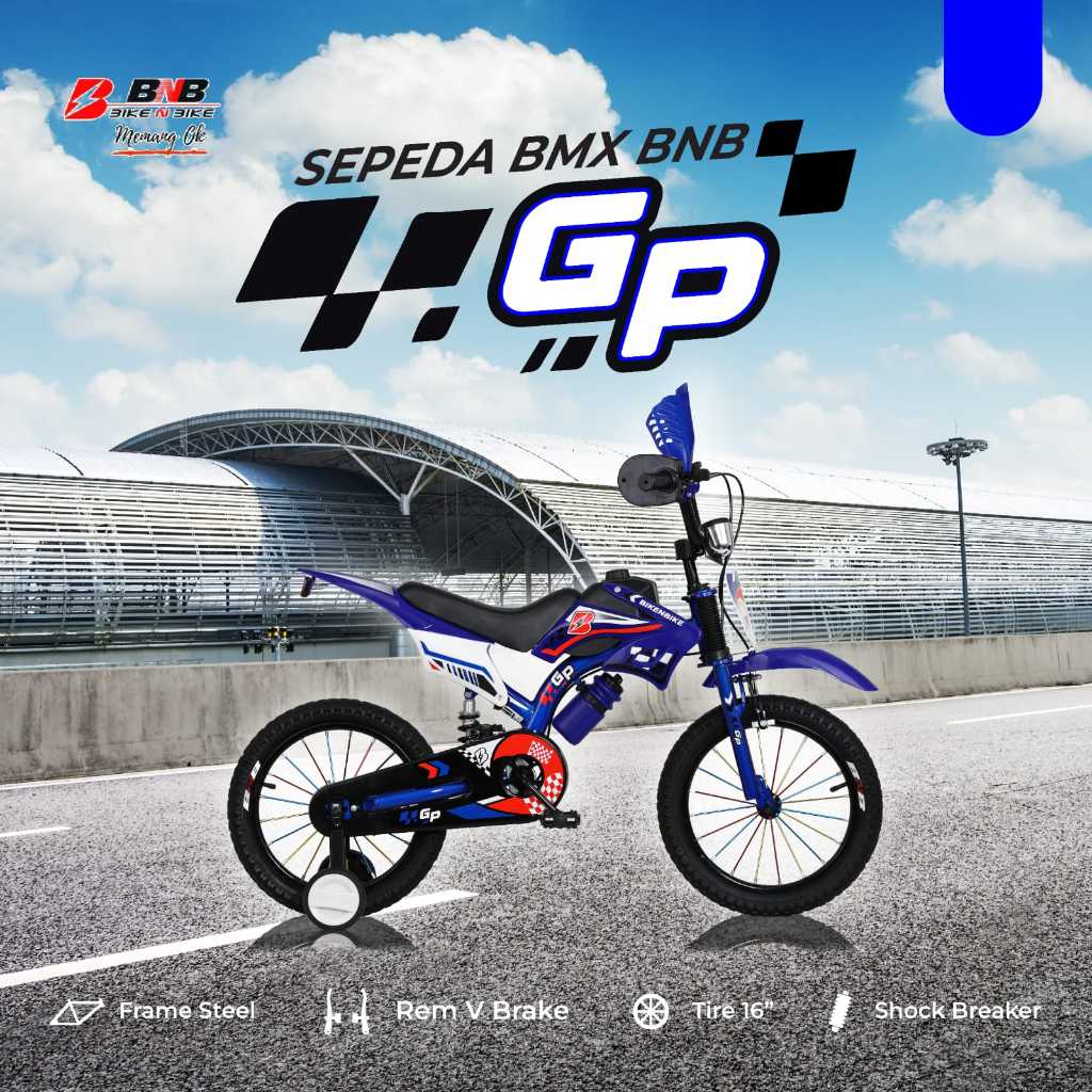 Jual Sepeda Anak Laki BMX BNB TRAIL GP Ukuran 12 16 Inch Edisi Motor ...