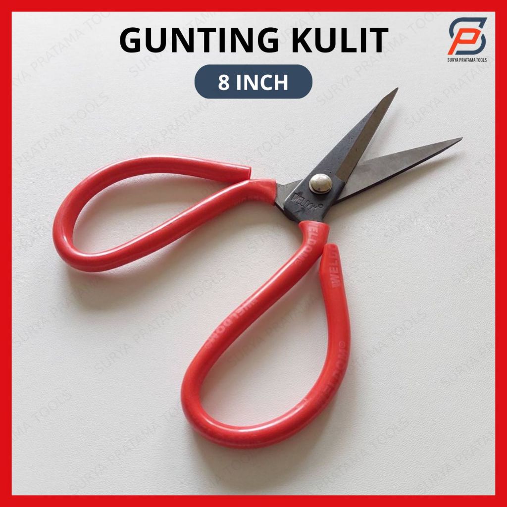 Jual Gunting Kulit 8" / Gunting Seng / Gunting Kain Kertas / Gunting ...
