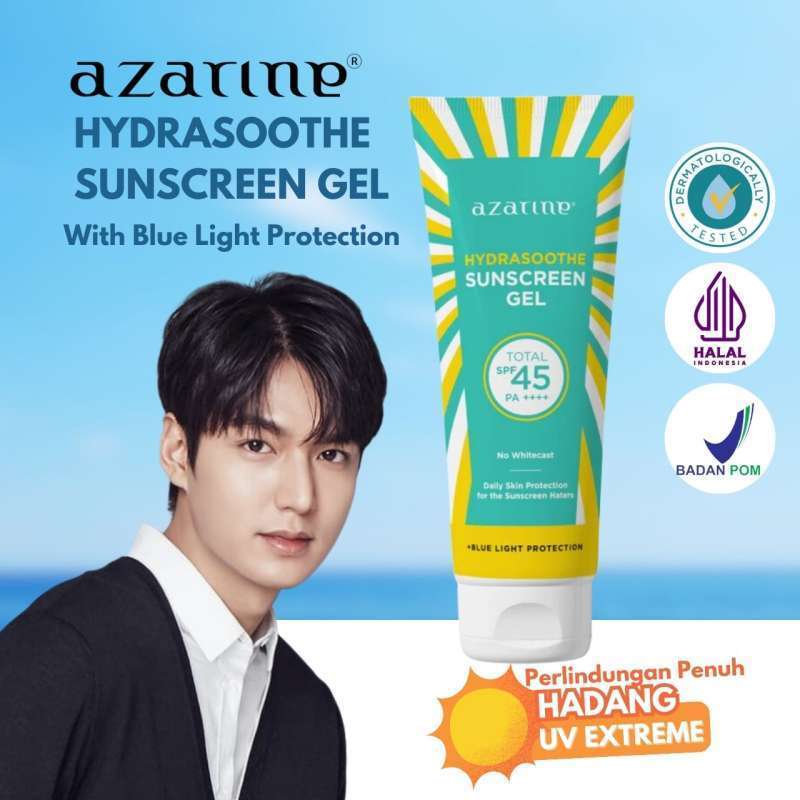 Jual Azarine Hydrasoothe Sunscreen Gel 30 ml & 50 ml Hydrasoothe ...