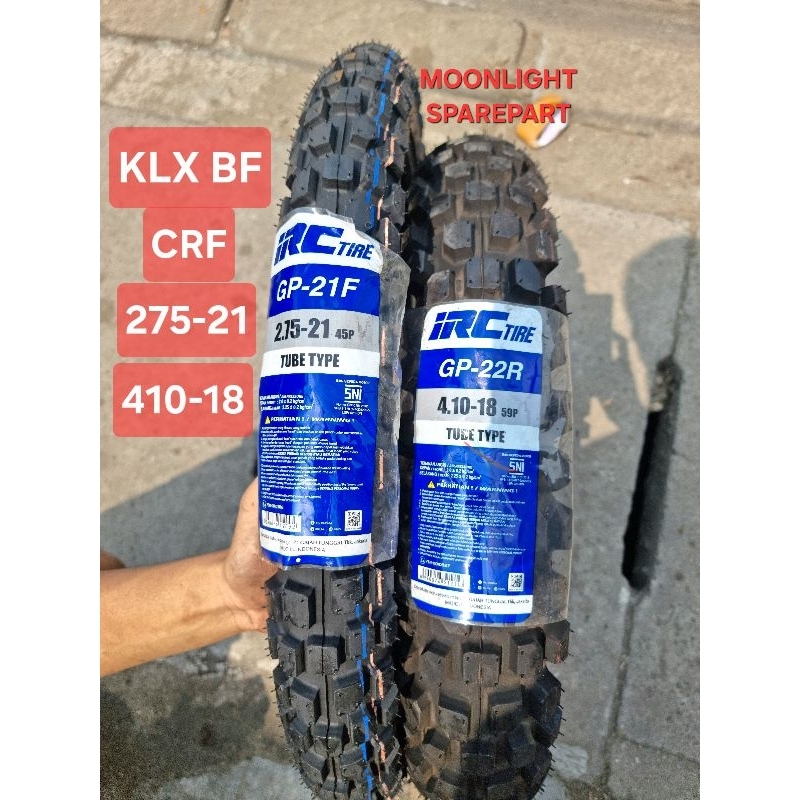 Jual BAN DEPAN BELAKANG KLX BF CRF150 410-18 GP-22R 275-21 GP-21F NON ...