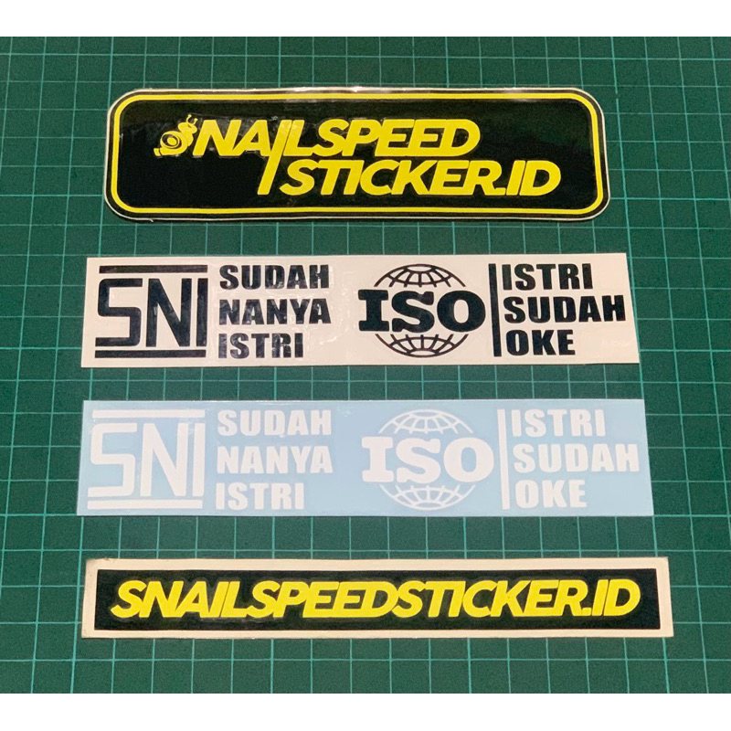 Jual cutting sticker meme lucu ISO ( Istri Sudah Oke ) SNI ( Sudah ...