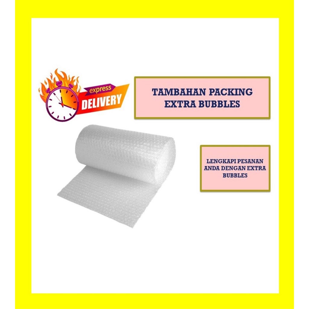 Jual Tambahan packaging EXTRA BUBBLES | Shopee Indonesia