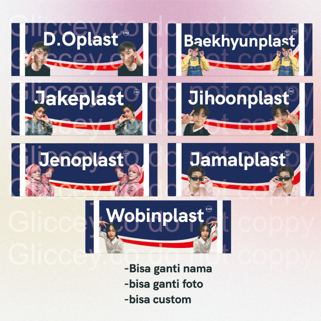 Jual (ready siap kirim) stiker hansaplast kpop freebies konser kpop ...