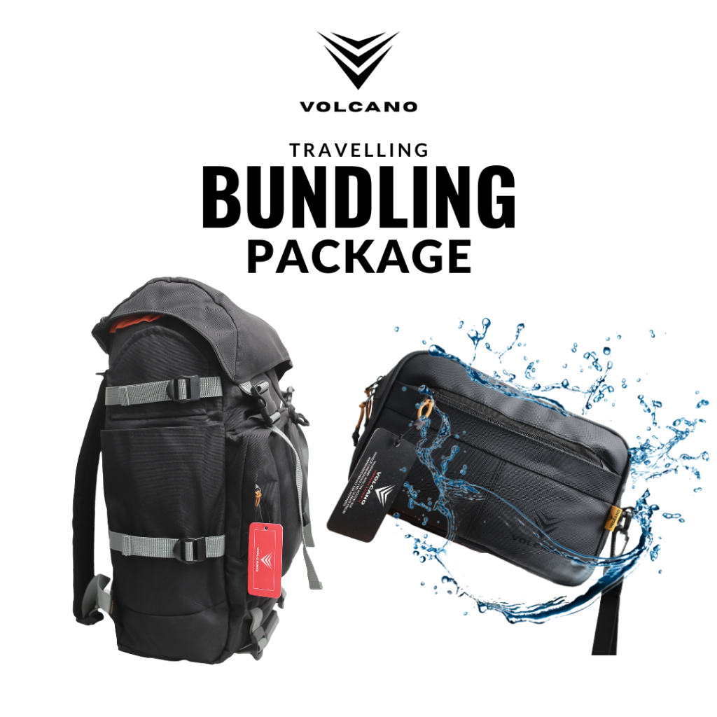 Jual PAKET BUNDLING VOLCANO BACKPACK VOLANS & CLUTCHBAG MUSCA | Shopee ...