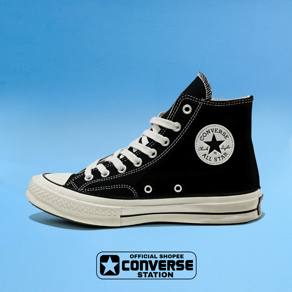 Jual Converse All Star Chuck Taylor 70s Hi Black Egret / Sepatu ...