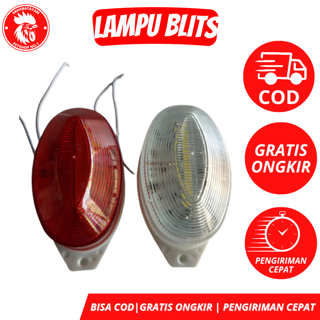 Jual BISA COD LAMPU BLITS PENGUSIR BURUNG HANTU / LAMPU BLITZ LED ...