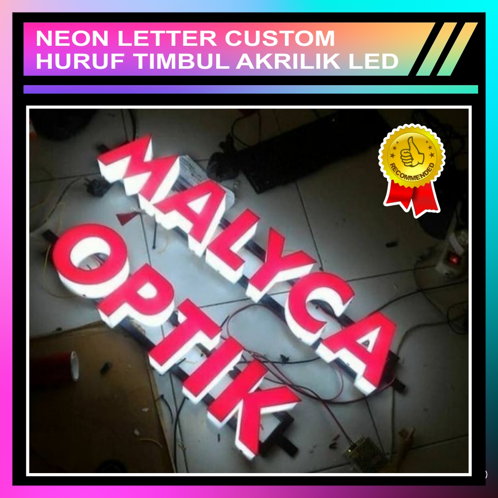 Jual Neon Letter Acrylic - Huruf Timbul Akrilik Led | Shopee Indonesia