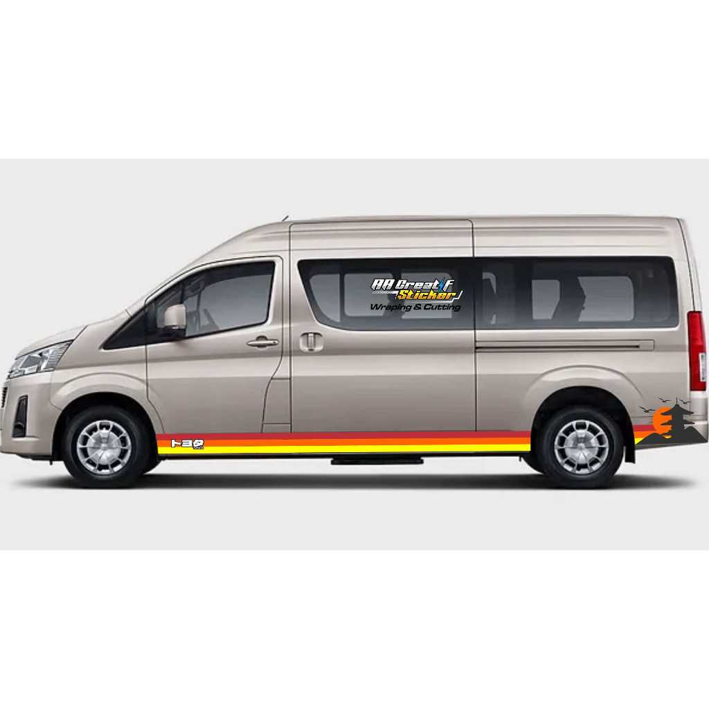 Jual cutting sticker side decal toyota premio hiace | Shopee Indonesia