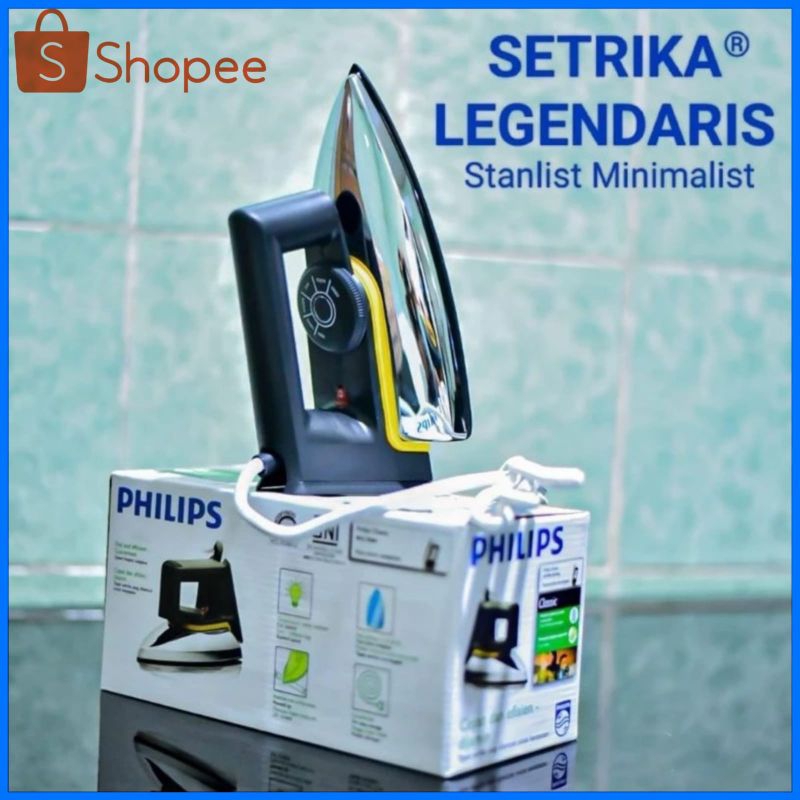 Jual PROMO RAMADHAN FALAS SALLE SETRIKA PHILIPS ELECTRIC DRY IRON CLASSIC HD 1172 / PHILIPS ...
