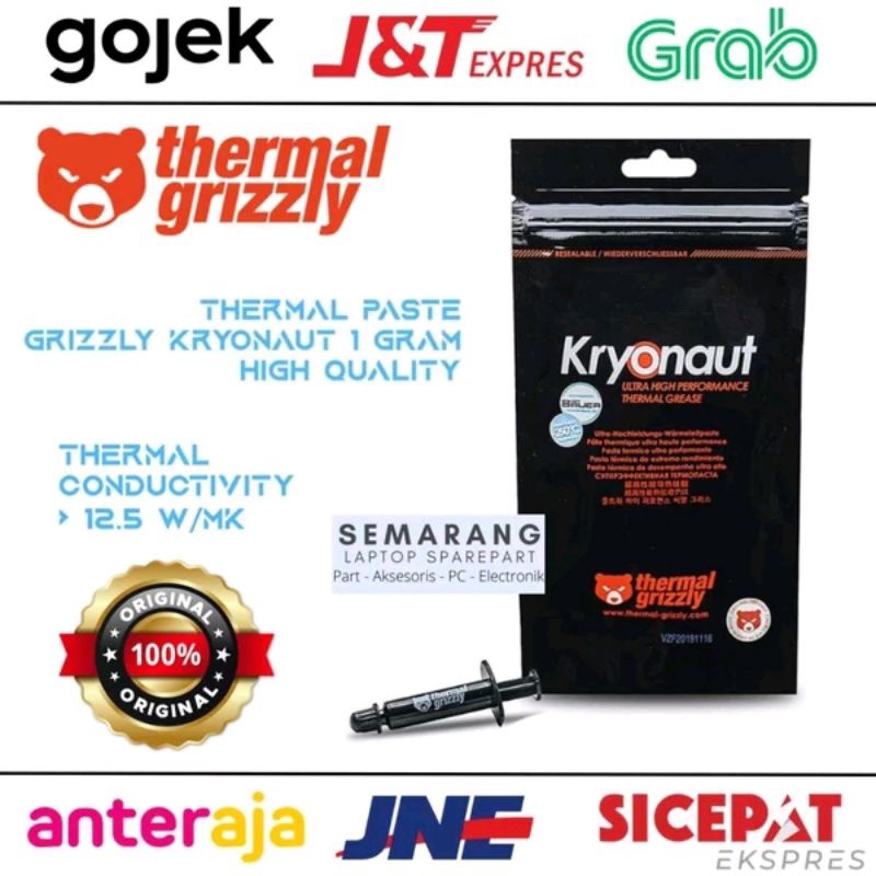 Jual GRIZZLY KRYONAUT 1GRAM Thermal Pasta Paste Termal Cpu Gpu ...