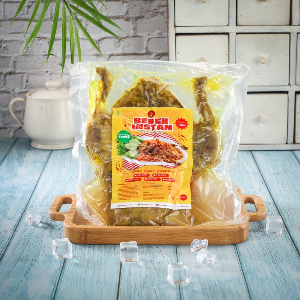 Jual (Bisa Dikirim REGULER) 1 EKOR Bebek Ungkep Instan Plus Gratis Sambal Size M 400 Gram by ...