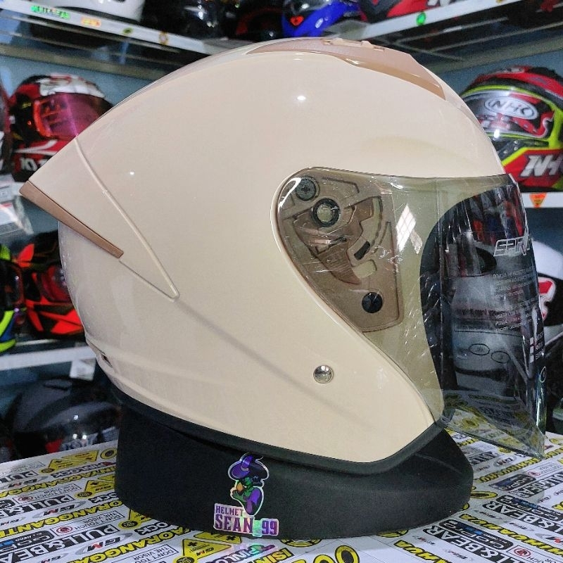 Jual HELM GM G1 SOLID ALL WARNA VISOR LIGHT SMOKE HALF FACE ORIGINAL ...