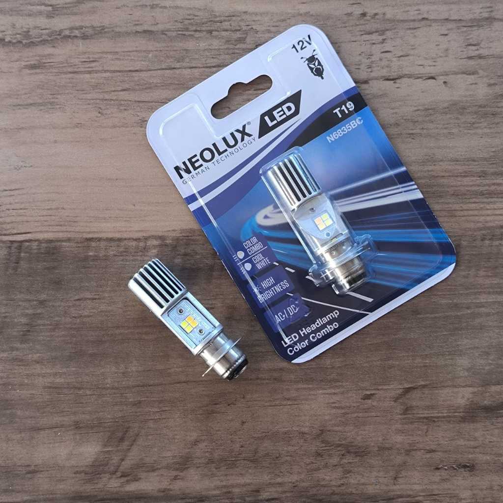 Jual NEOLUX LED T19 M5 K1 lampu utama motor H6 PUTIH KUNING AC / DC PNP | Shopee Indonesia