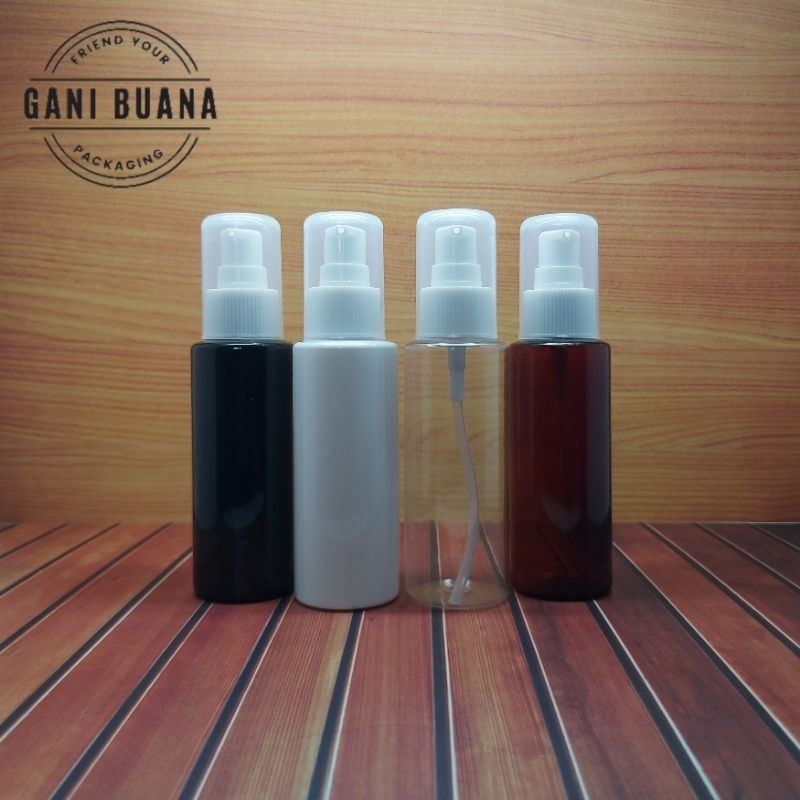 Jual BOTOL PUMP TREATMEN 100ML RF TUTUP PUMP TREATMEN PUTIH/BOTOL SERUM PUM 100ML | Shopee Indonesia