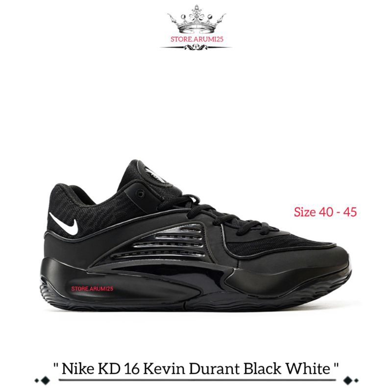 Jual Sepatu Basket N.K.KD 16 Kevin Durant Black White | Shopee Indonesia