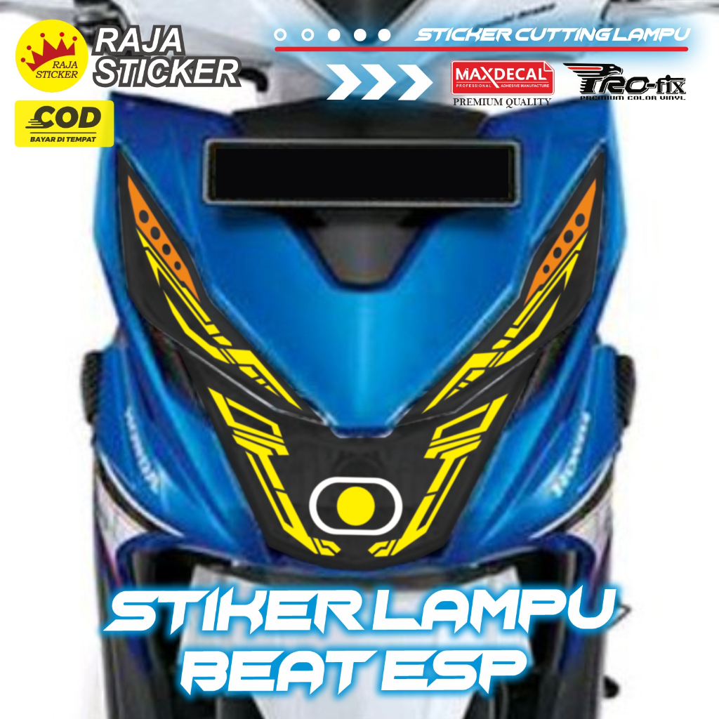 Jual Stiker sticker lampu mata dan alis beat street 2018 terbaru ...