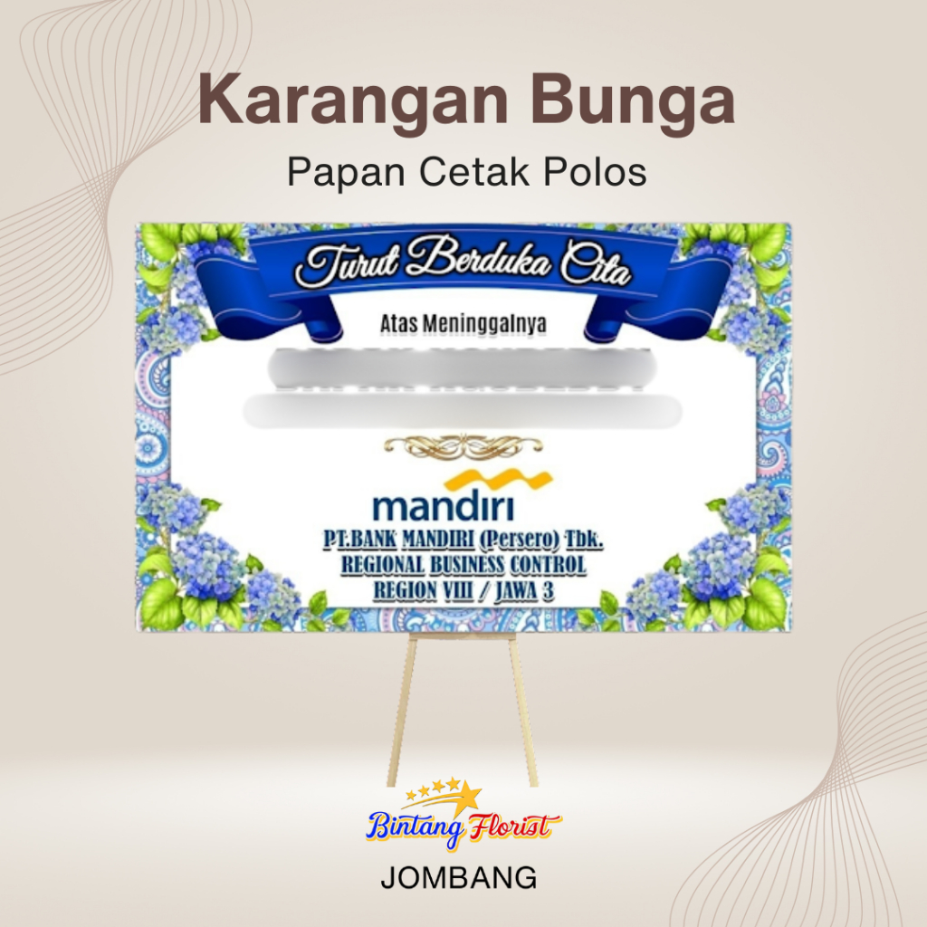 Jual Bintang Florist Jombang Karangan Bunga Papan Besar Cetak Banner ...