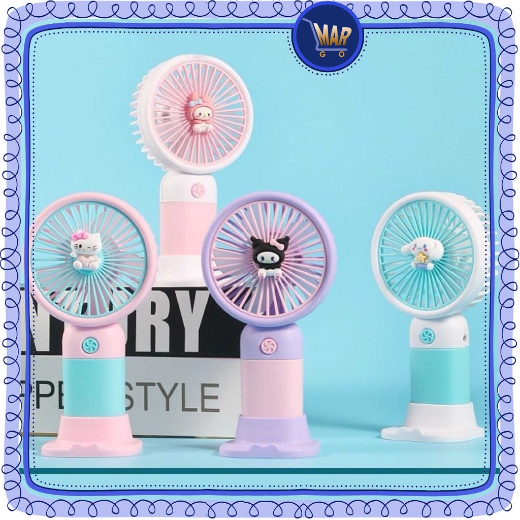 Jual Kipas Mini SANRIO kipas portable tangan kipas cas charge Kipas ...