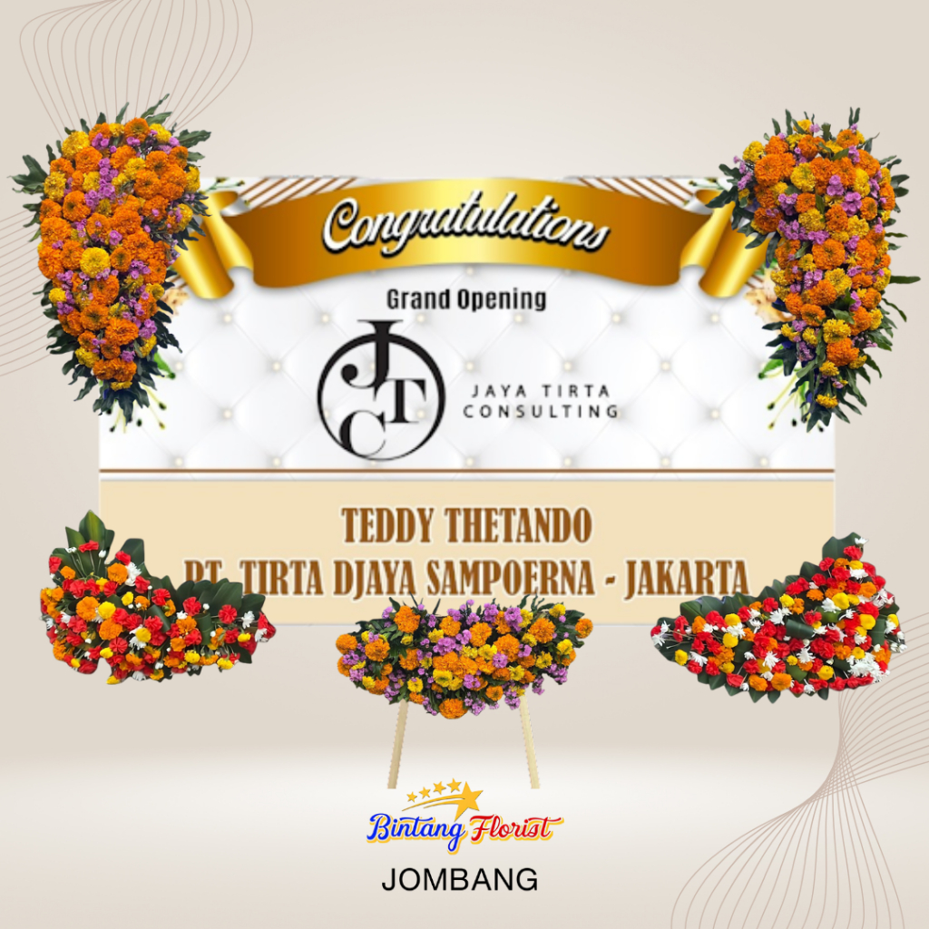 Jual Bintang Florist Jombang Karangan Bunga Papan Besar Cetak Banner ...