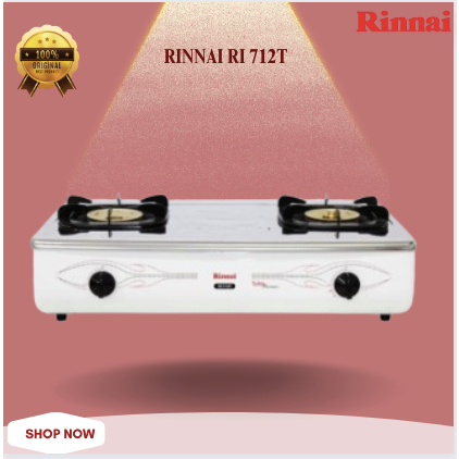 Jual Kompor Gas Rinnai 2 Tungku RI712T-Gas Stove 2 Burners RI712T ...