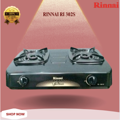 Jual Kompor Gas Rinnai 2 Tungku RI 302S Original Bergaransi/RI302S/RI ...