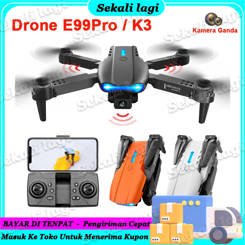 Jual Drone E99/K3-PRO Dengan Kamera HD Drone WiFi FPV Dual Kamera Drone ...