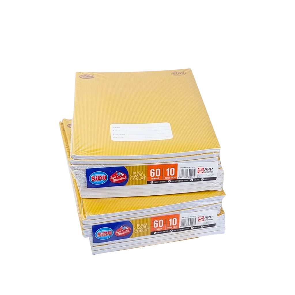 Jual Buku Tulis SIDU A5 Kraft 60 Lembar Sampul Coklat (001028) | Shopee ...