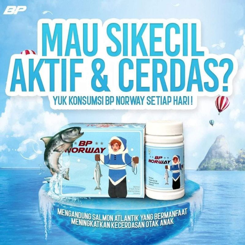 Jual BP NORWAY ORIGINAL 100 % NUTRISI KECERDASAN ANAK | Shopee Indonesia