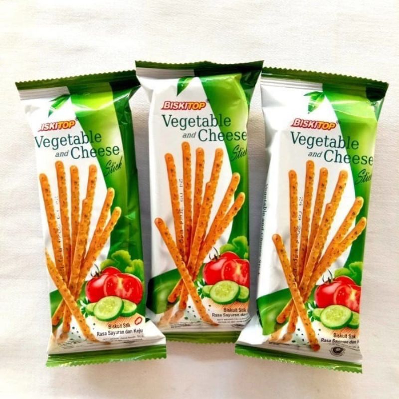 Jual Biskitop Biskuit Vegetable & Cheese Vegetable & Curry Stick 1 Pcs ...