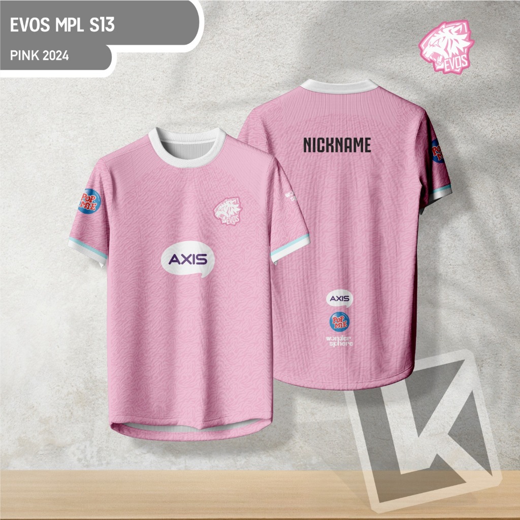 Jual Jersey EVOS Fans Edition | MPL Season 13 Pink | Full Print E-Sport ...
